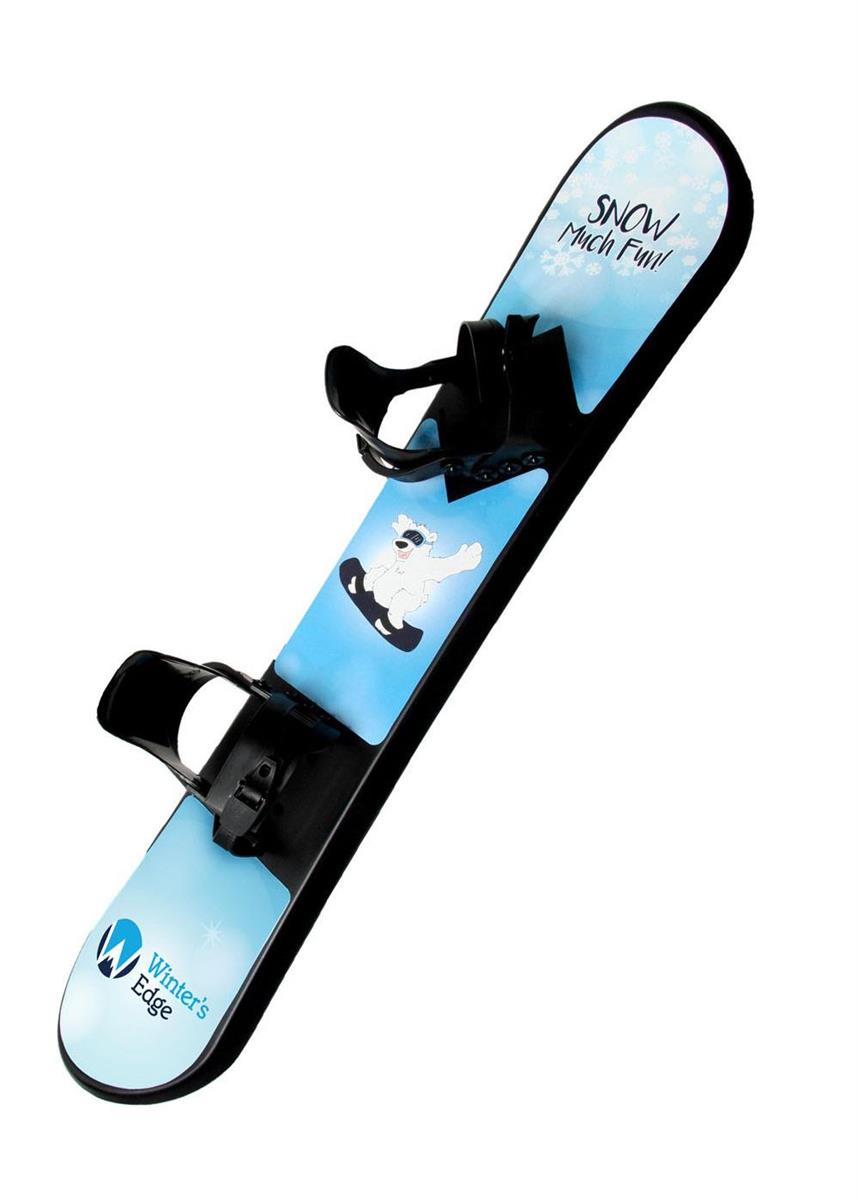Winter's Edge "Snow Much Fun" Kids' Plastic Snowboard | WinterKids