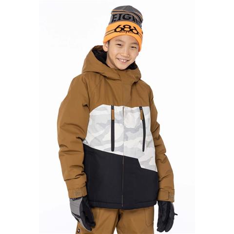 686 Boys' Geo Insulated Snowboard Jacket | WinterKids